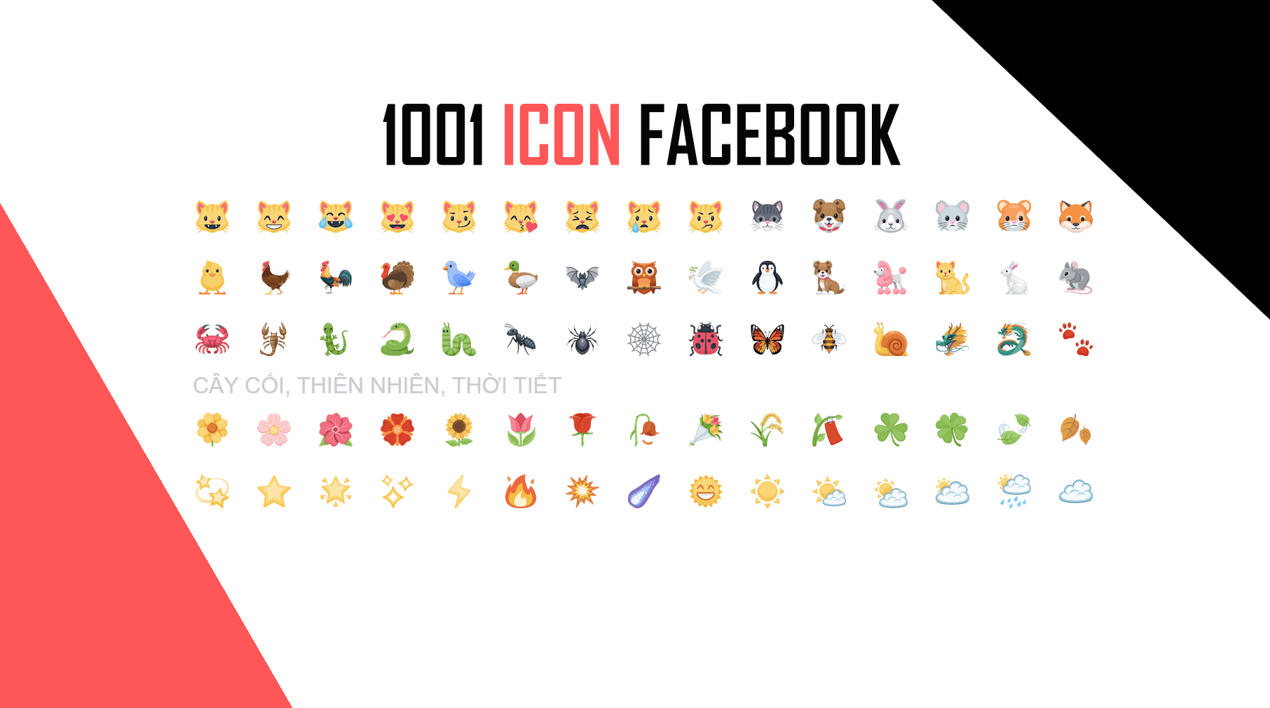 Full trọn bộ 1001 icon facebook 2021 mới nhất 😃 - Biểu tượng cảm xúc ...